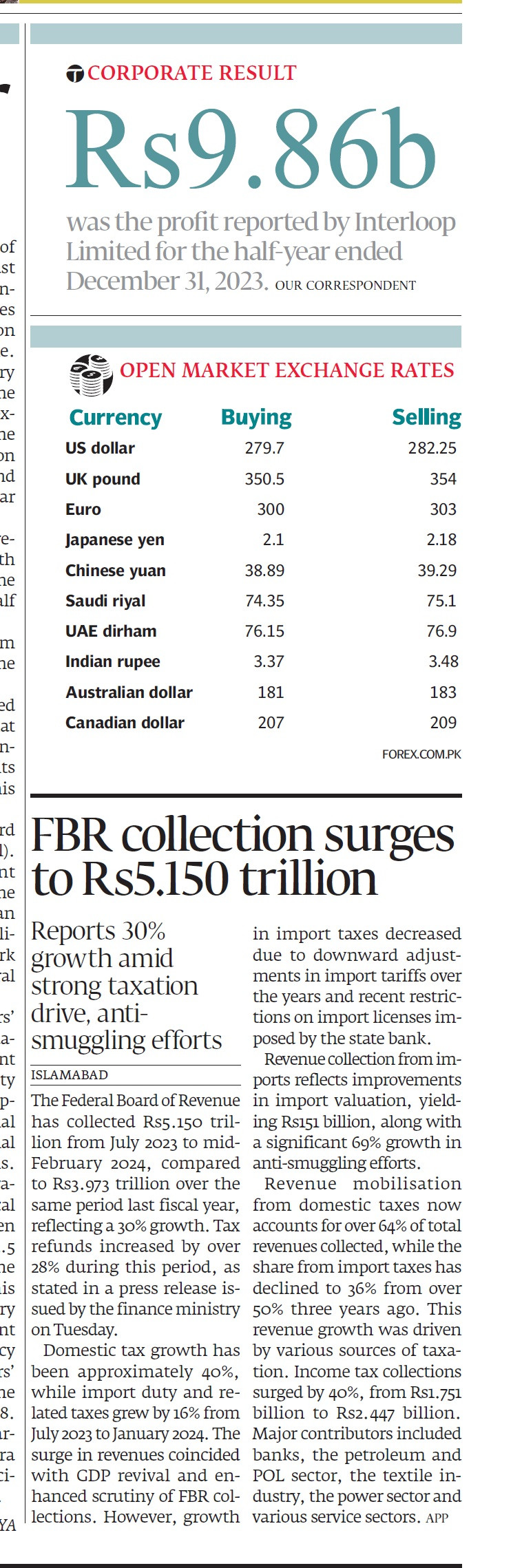 Tribune ePaper: Business News Paper, ePaper Online