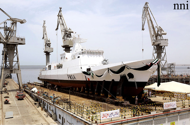 Pakistan Navy launches vessel for maritime security