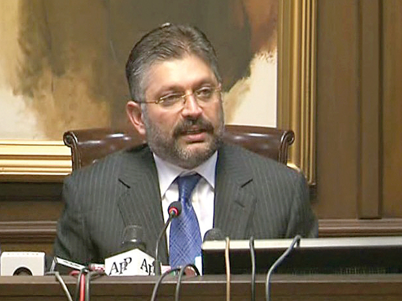 Sharjeel asks ECP to disqualify Nawaz Sharif