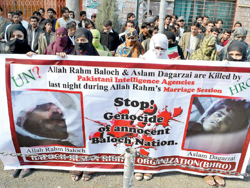 Balochistan Violence: Rights group protests killings