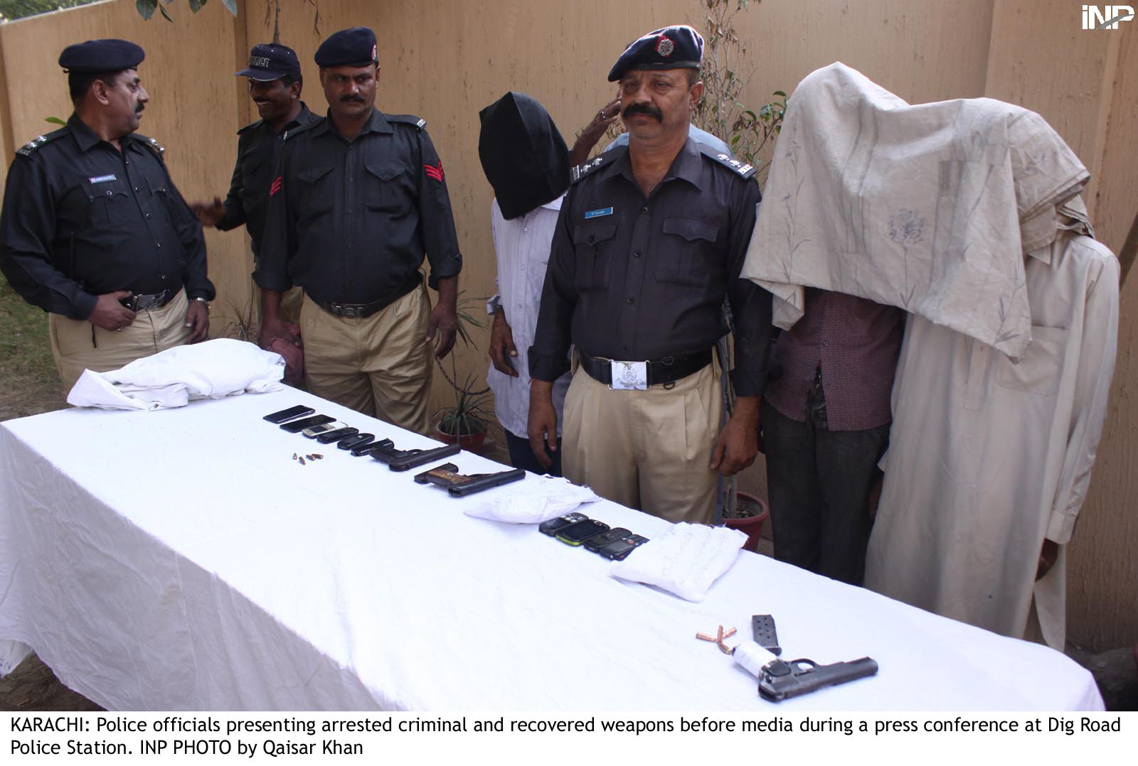 Busted: Cop, nine other 'criminals' held