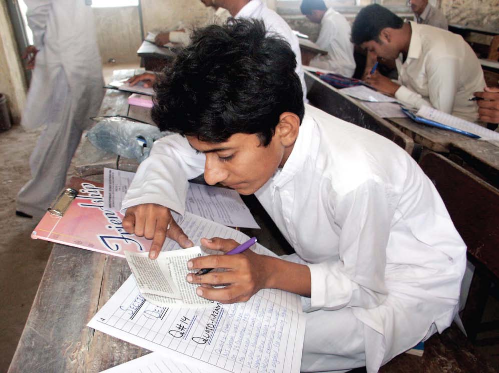 Over 100 students caught cheating in their English exam
