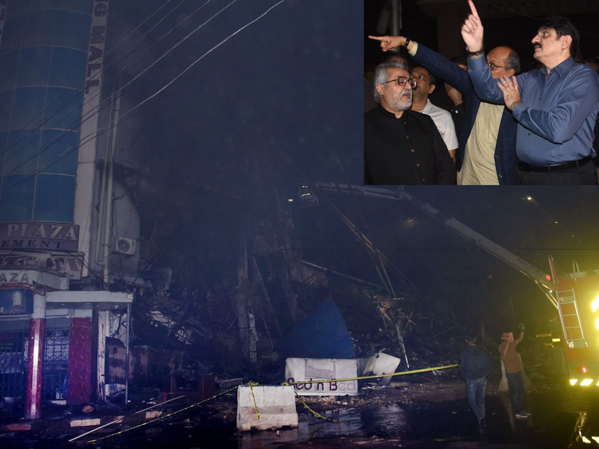 Sindh Chief Minister Syed Murad Ali Shah visits the site of the ...