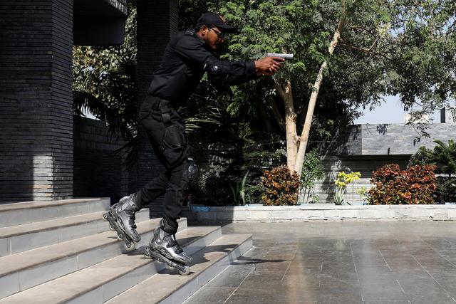 Cops pop their rollerblades on to catch Karachi's criminals
